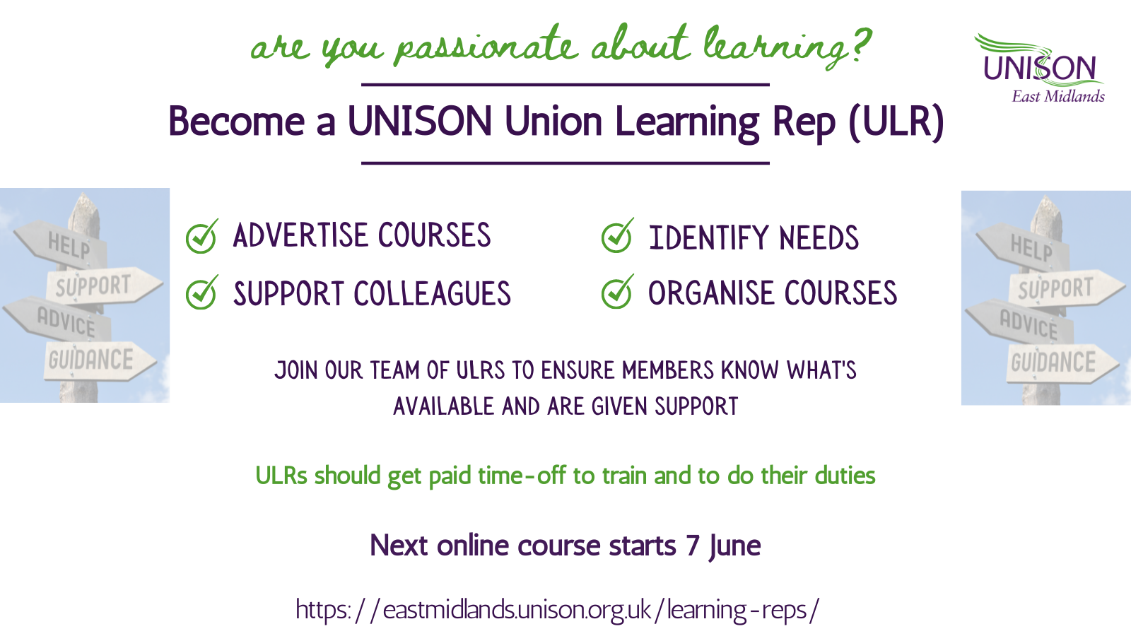 Union Learning Reps (ULRs) | UNISON East Midlands