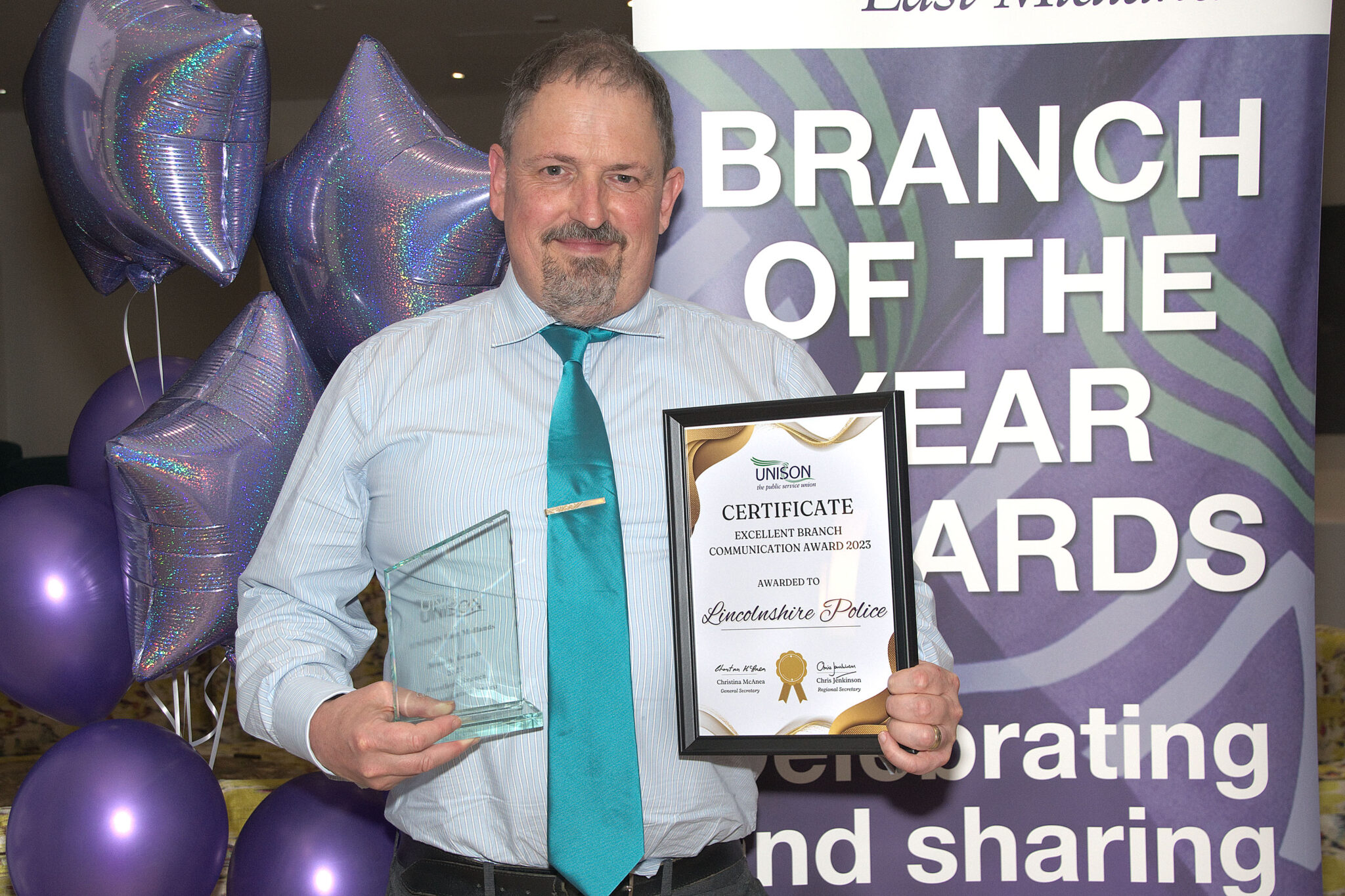 Branch of the Year Awards 2023 | Article, News | News | UNISON East ...