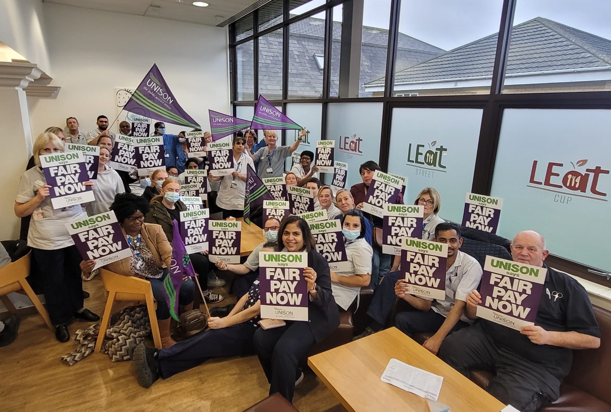Leicester healthcare staff back strike action in pay row | Article, News | News | UNISON East ...