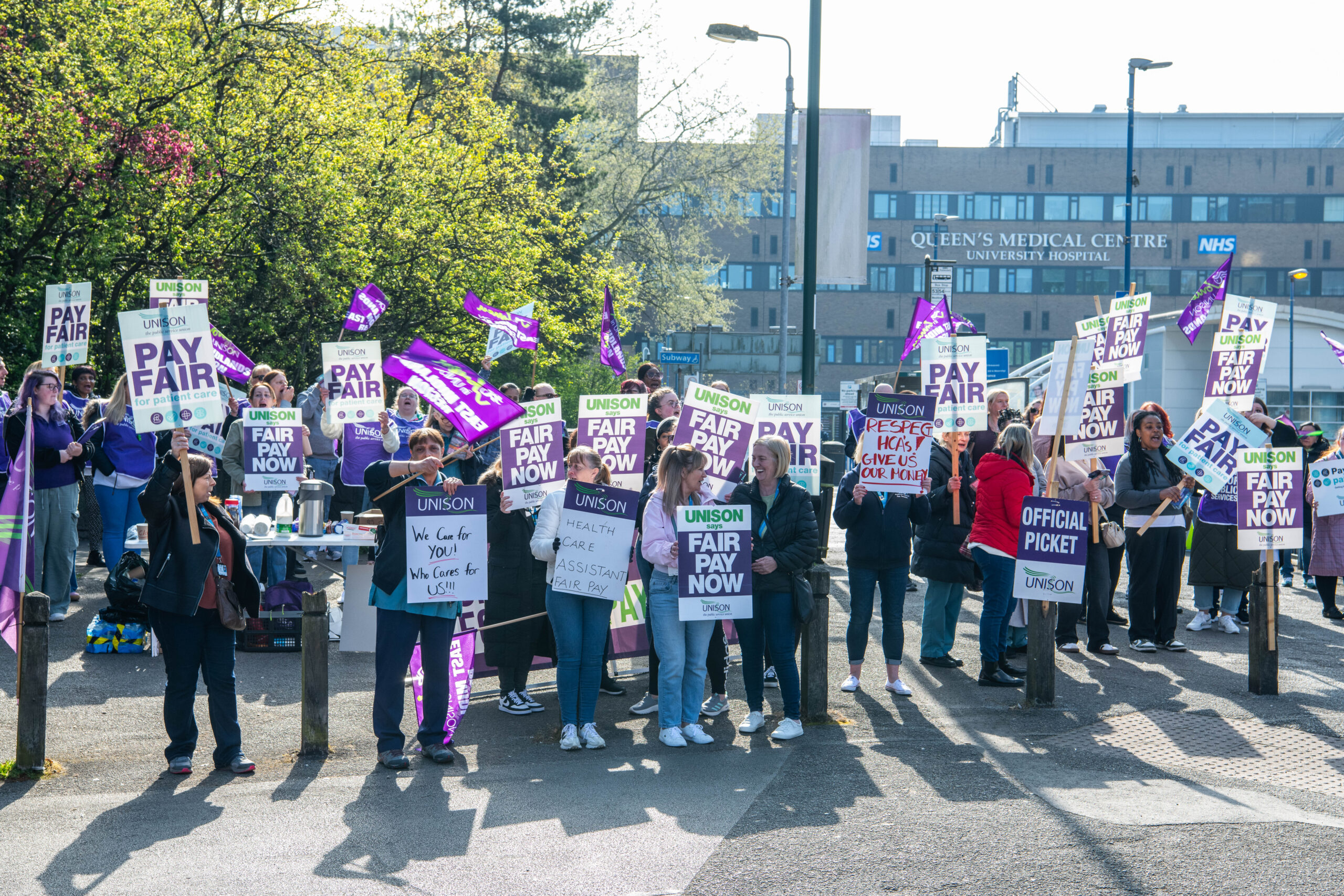 Nottingham healthcare staff to strike again in pay row | Article, News | News | UNISON East Midlands
